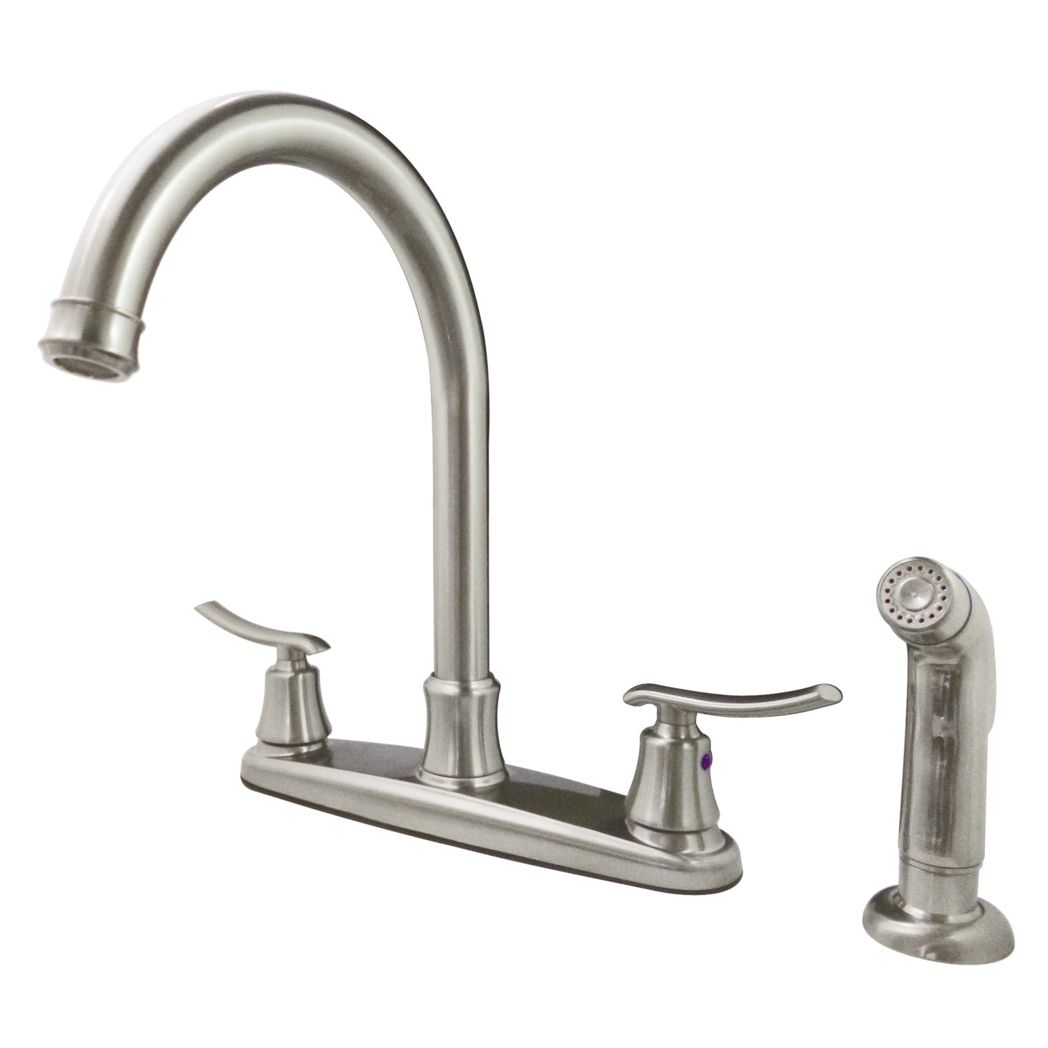 Jamestown FB7798JLSP Two-Handle 4-Hole 8" Centerset Kitchen Faucet wit ...